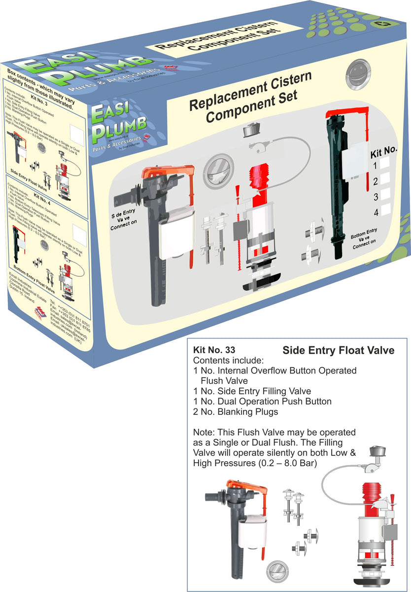 Easi Plumb 7 Pce Replacement Cistern Component Close Coupled ...