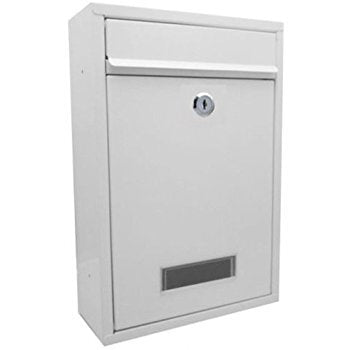 METAL POST BOX WHITE – HardwareStoreIreland.