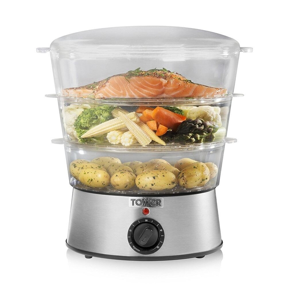 TOWER 3 TIER FOOD STEAMER – HardwareStoreIreland.